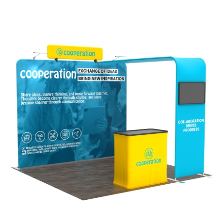 Custom 10x10 Trade Show Booths – Portable, Lightweight & Easy Setup ...