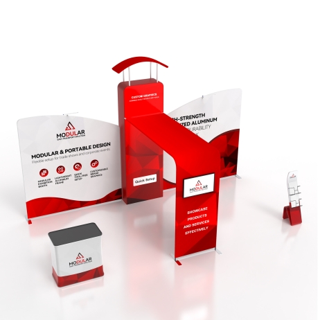 10x20 Custom Trade Show Booths – Large Impact, Modular Setup | AOM ...