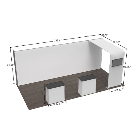 10x20 Custom Trade Show Booths – Large Impact, Modular Setup | AOM ...