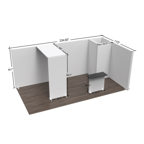 10x20 SEG Lightbox Trade Show Booths – Backlit Fabric Display Walls ...