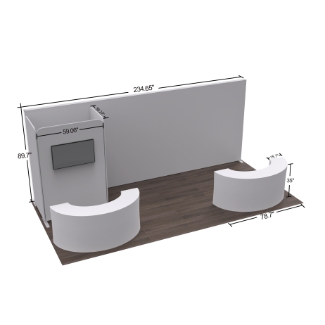 10x20 SEG Lightbox Trade Show Booths – Backlit Fabric Display Walls ...