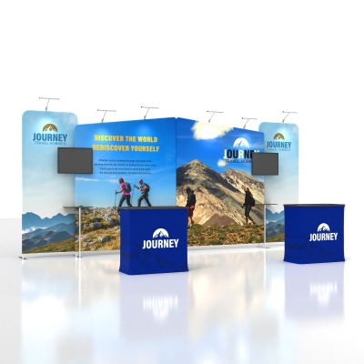 10x20 Custom Trade Show Booths – Large Impact, Modular Setup | AOM ...