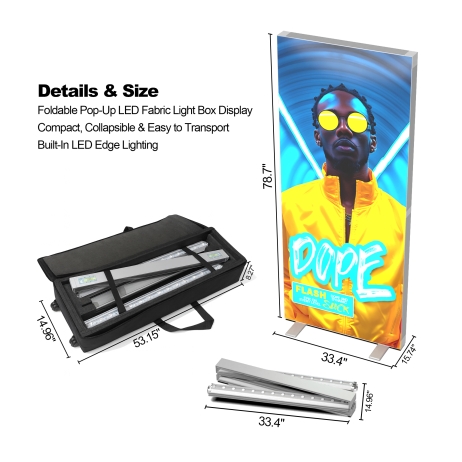 SEG Lightbox Banner Stands for Trade Shows | Backlit Displays | AOM ...