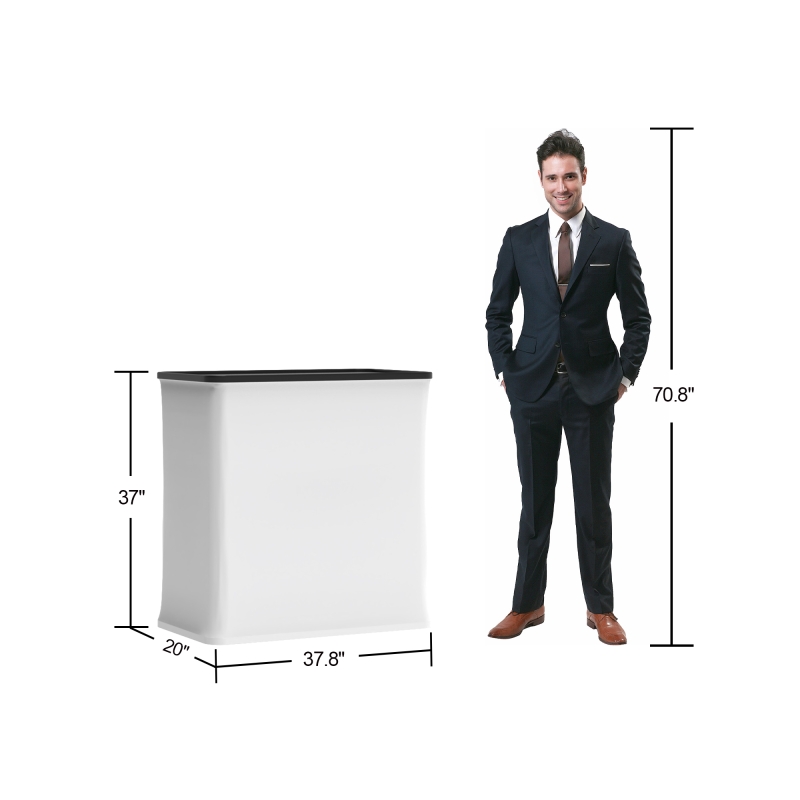 10x10 360° Lightbox Trade Show Booth with TV Mount and Shelves | AOM ...