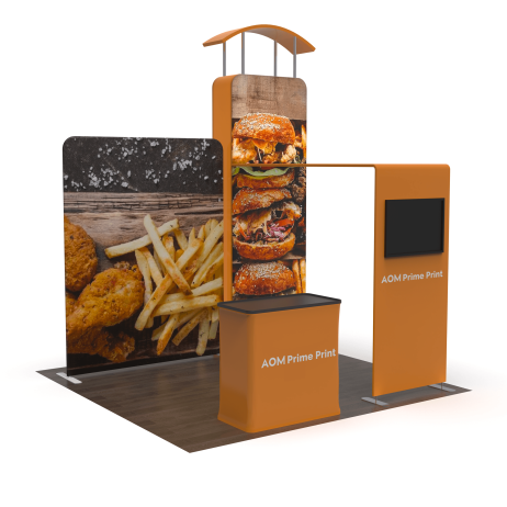 10×10 360 Backlit Trade Show Booths – Custom SEG & Tension Fabric ...