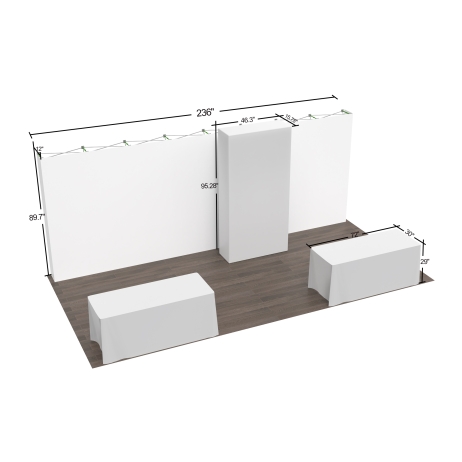 10x20 Custom Trade Show Booths – Large Impact, Modular Setup | AOM ...