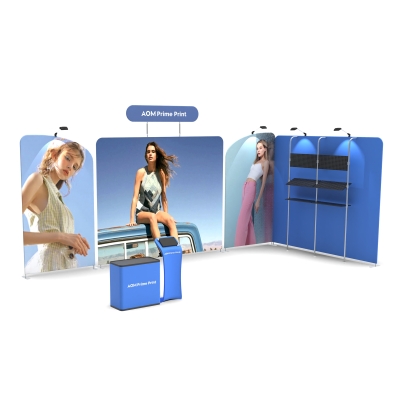 10x20 Custom Trade Show Booths – Large Impact, Modular Setup | AOM ...