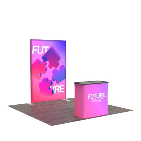 LumiZip Backlit Trade Show Displays with LED Curtain and Fabric Wrap ...