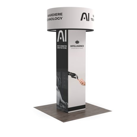 Trade Show Towers – Backlit SEG & Tension Fabric Display Columns | AOM ...