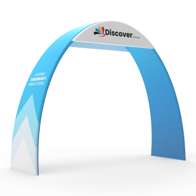 Custom Archway Banner Stands – Tension Fabric Trade Show Arches | AOM ...